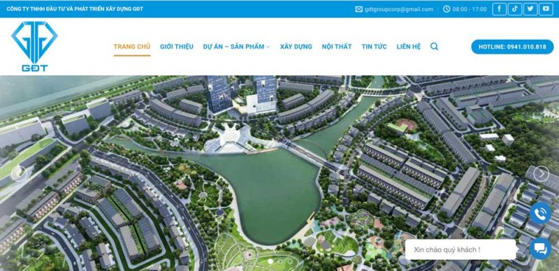 Thiết kế web Bất động sản